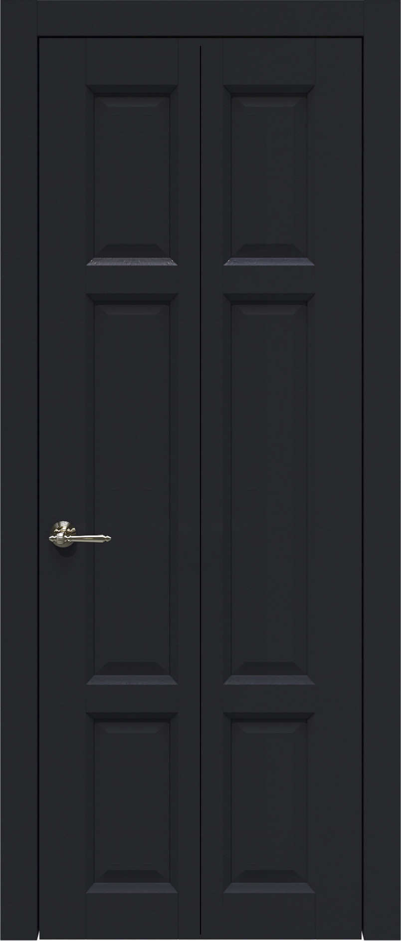 Межкомнатная дверь Porta Classic Siena, цвет - Черная эмаль (RAL 9004 ...